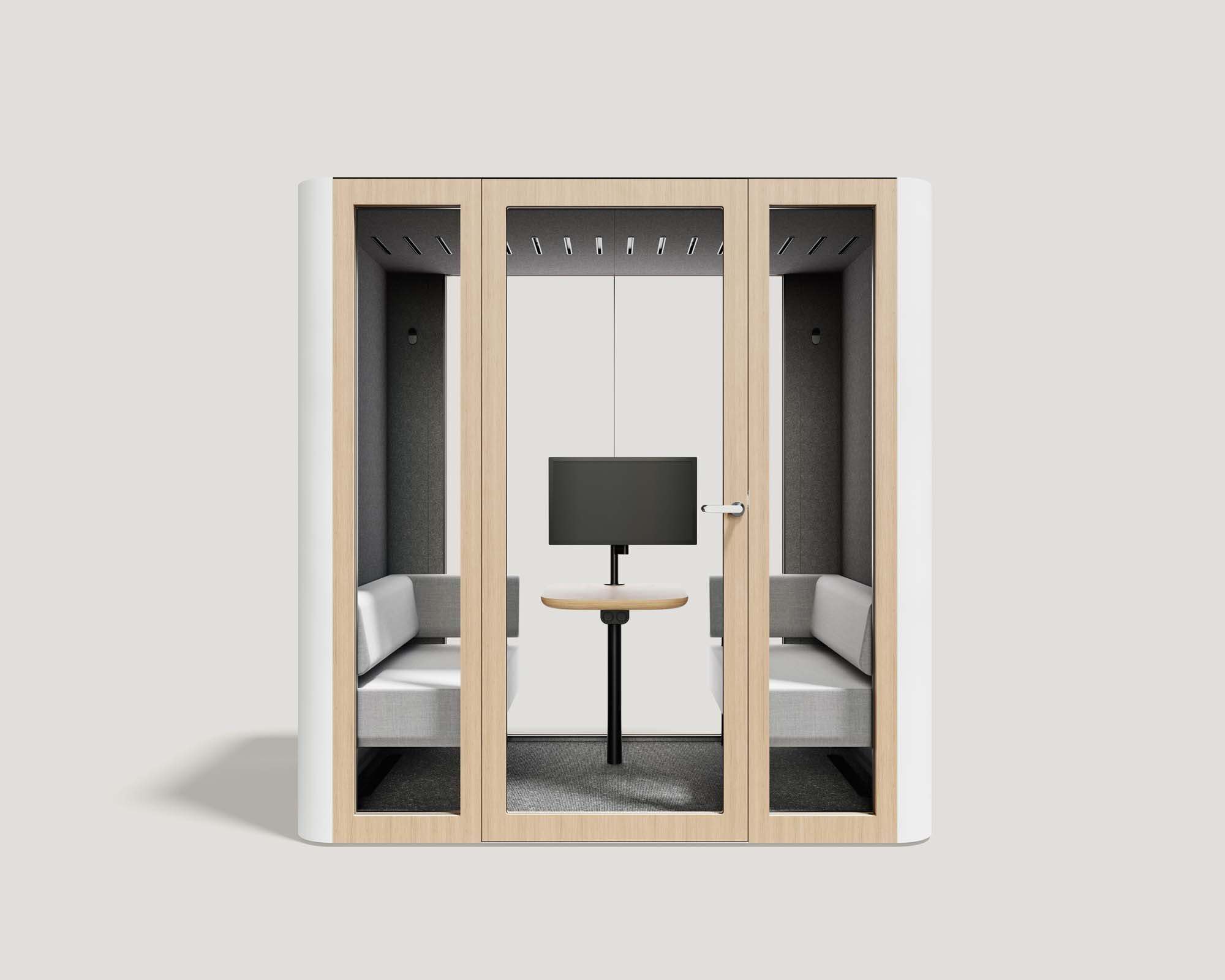 Tyst rum 4 personer Space L - H225 x B220 x D130 cm